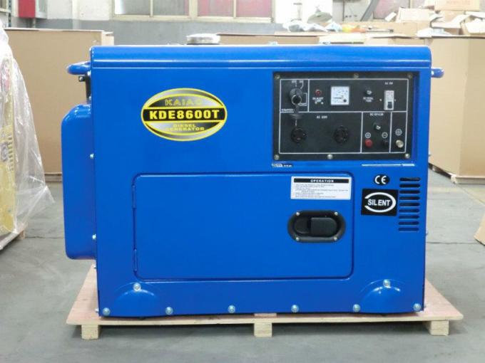 6KW Quiet Diesel Generator , Electric Start Portable Diesel Generator