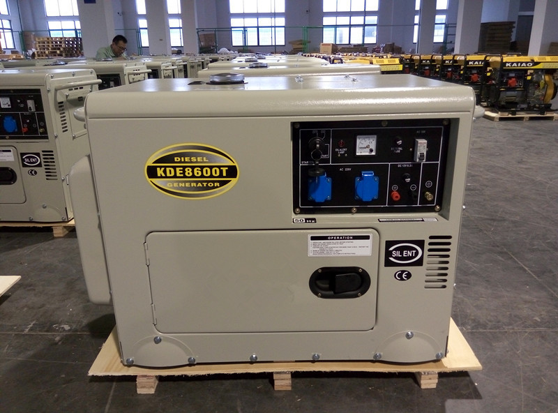 6KW stille Diesel Generator, Elektrische Begin Draagbare Diesel Generator